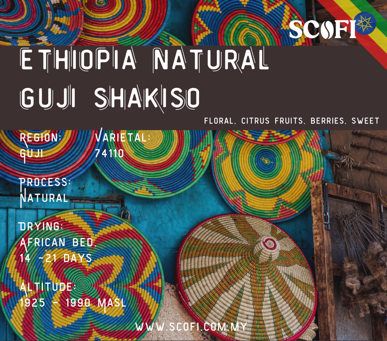Malaysia's Best Raw Ethiopia Natural Guji Shakiso